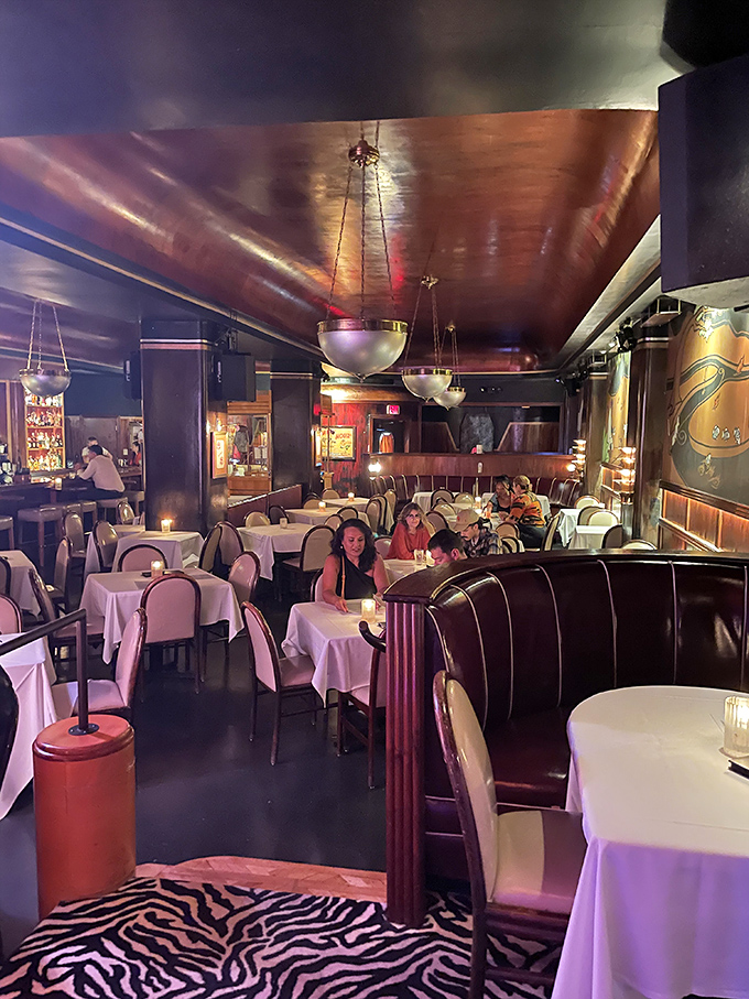 Who needs a time machine when you've got Cliff Bell's? These diners are living their best Gatsby life, minus the drama.