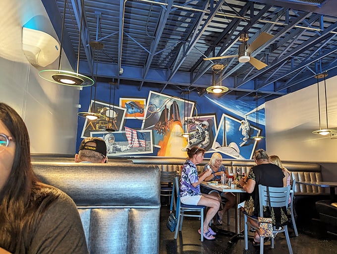 Earthlings of all ages, unite! The Space Age Restaurant brings families together faster than the gravitational pull of a black hole.