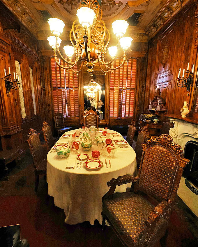 Dinner is served! Just don't expect the ghost of Mrs. Patmore to pop out and serve you some Yorkshire pudding.