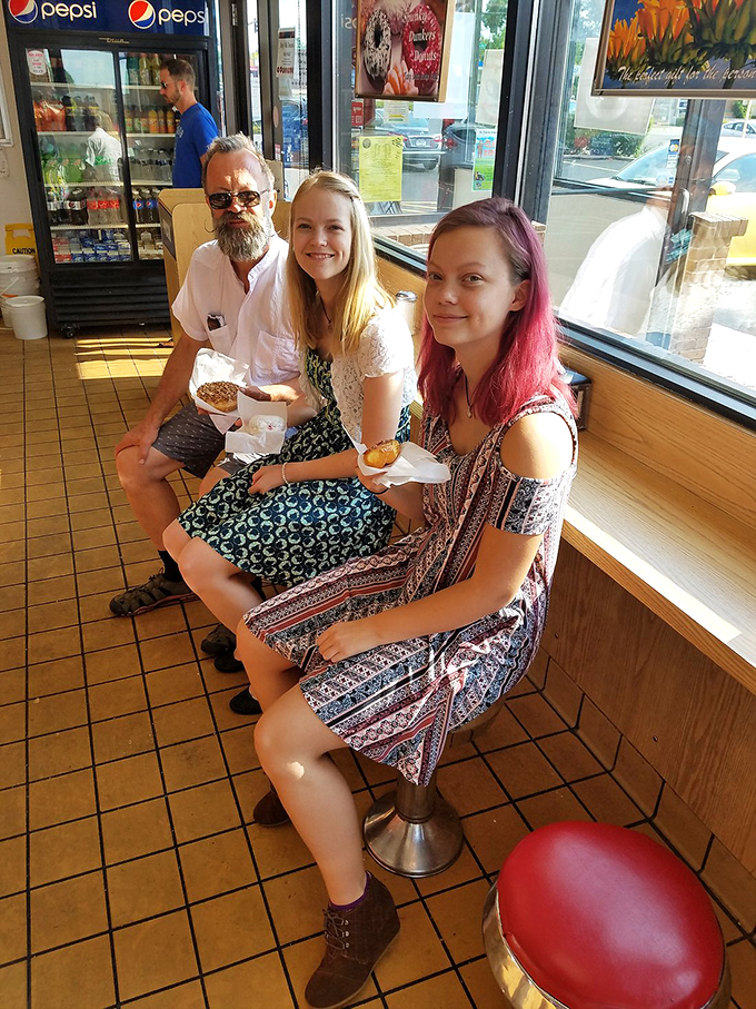 Smiles sweeter than the donuts! These happy customers prove that at Spunky Dunkers, joy is always on the menu.