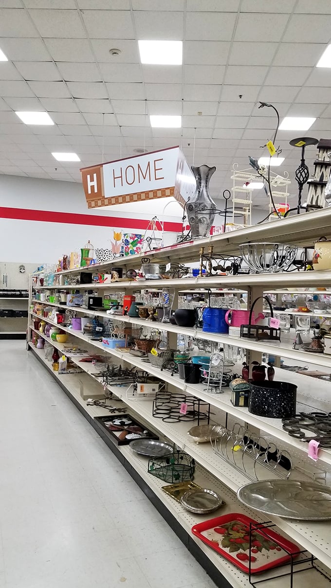Home is where the heart (and the deals) are! This aisle is a DIY decorator's dream, full of knick-knacks that spark joy and nostalgia.
