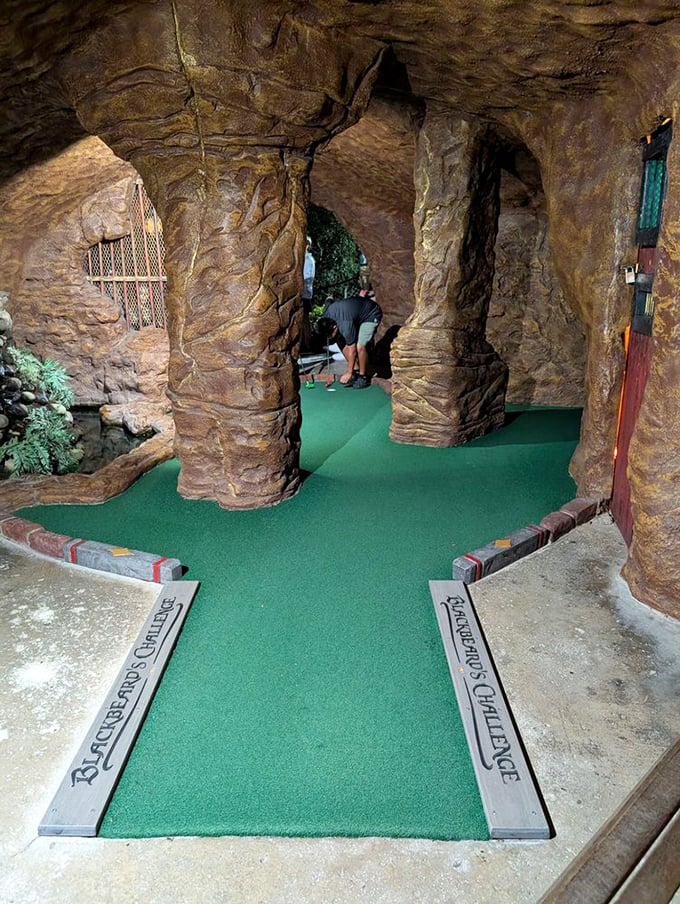 Caves cooler than a pirate's hidden treasure trove. Just watch out for any sneaky golf ball-stealing bats!