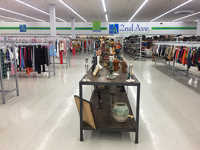 The thrift store runway: Where fashion faux pas of yesteryear become today's ironic statement pieces. Strut your stuff, bargain hunters!