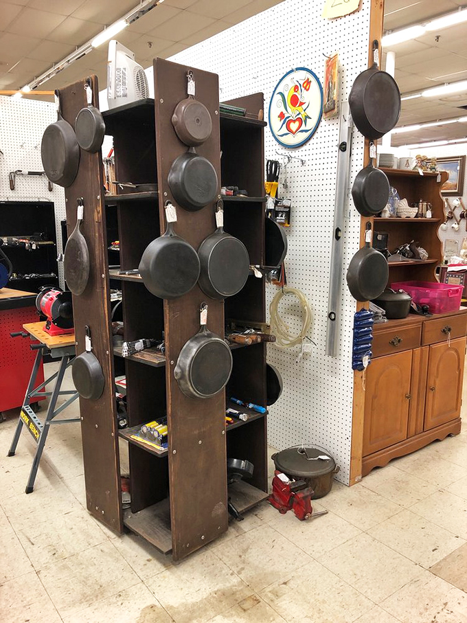 Pan-demonium in the best way possible! This display is music to any home cook's ears, a symphony of sizzles waiting to happen.