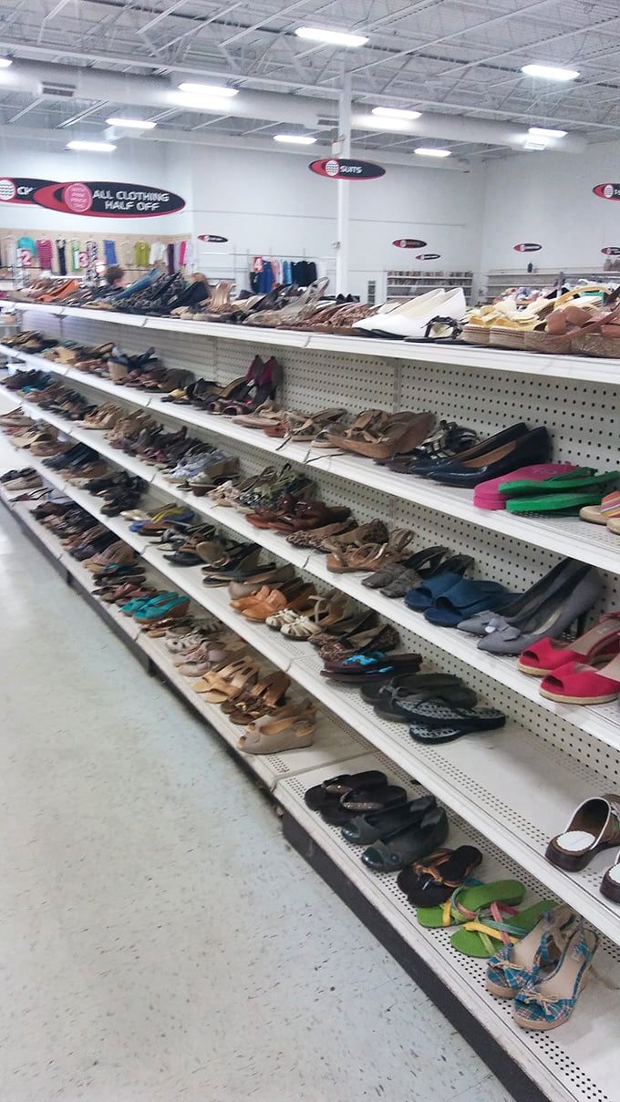 Shoe paradise or footwear purgatory? Either way, there's a pair here with your name on it... maybe literally.