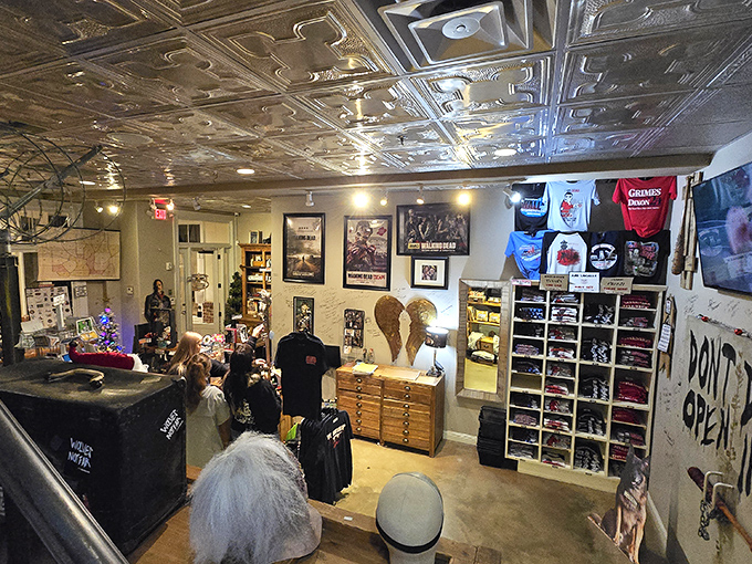 Apocalypse shopping at its finest! This store has more "Walking Dead" merch than you can shake a zombie-slaying stick at.