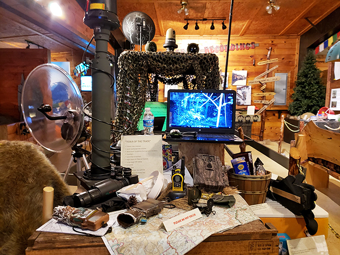 Bigfoot's toolbox revealed! From lanterns to listening devices, this collection would make MacGyver jealous. Now, where's that Sasquatch-sized Swiss Army knife?
