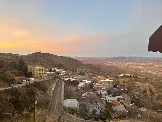 A vista so breathtaking, even the ghosts stick around for it. Jerome's panorama: where the Wild West meets heavenly views.