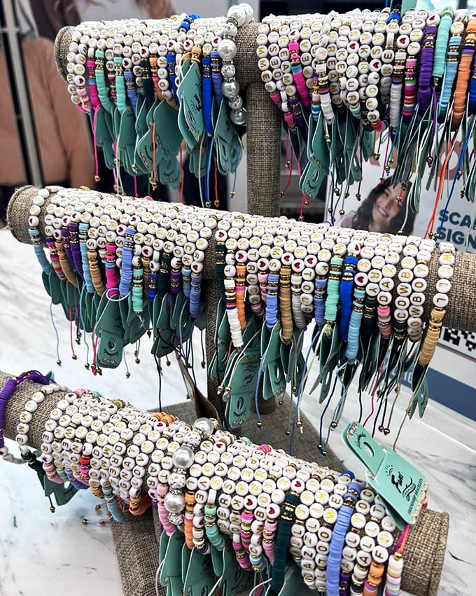 Arm candy galore! These bracelets are stacked higher than my to-read pile of books on the nightstand.
