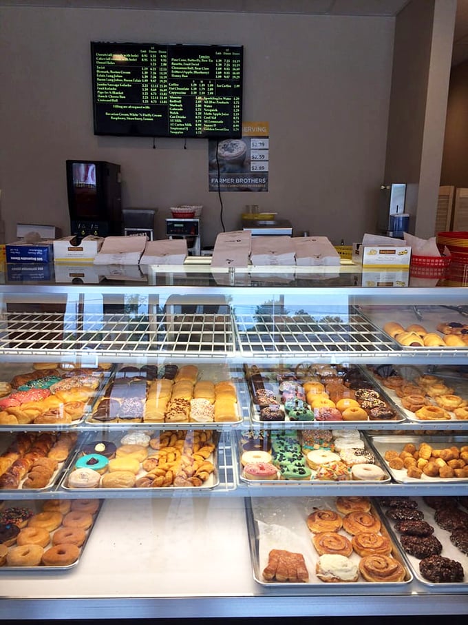 Where donut dreams come true! This counter is the stage where the magic happens, turning mere mortals into sugar-coated superheroes.