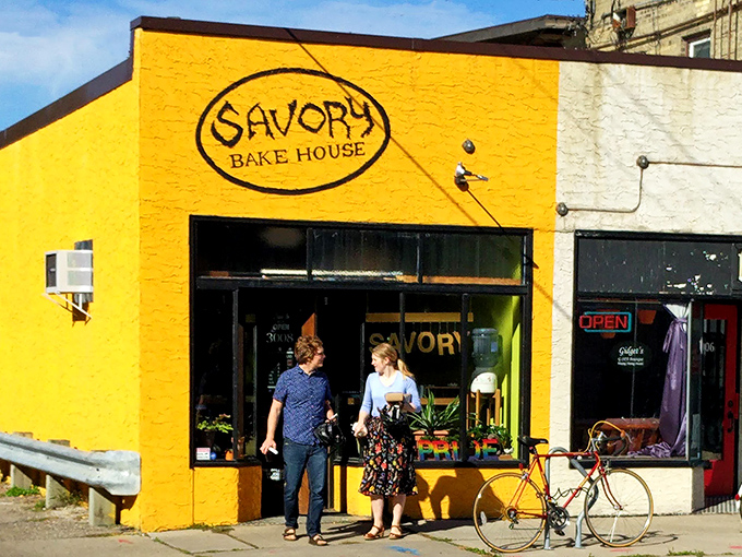 Welcome to carb heaven! These happy customers know they're in for a treat. The hardest part? Choosing just one thing.