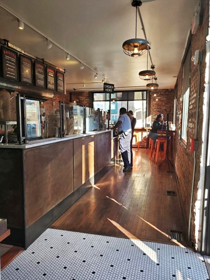 A glimpse into chicken nirvana! The staff here are like culinary conductors, orchestrating a symphony of crispy, juicy delights.