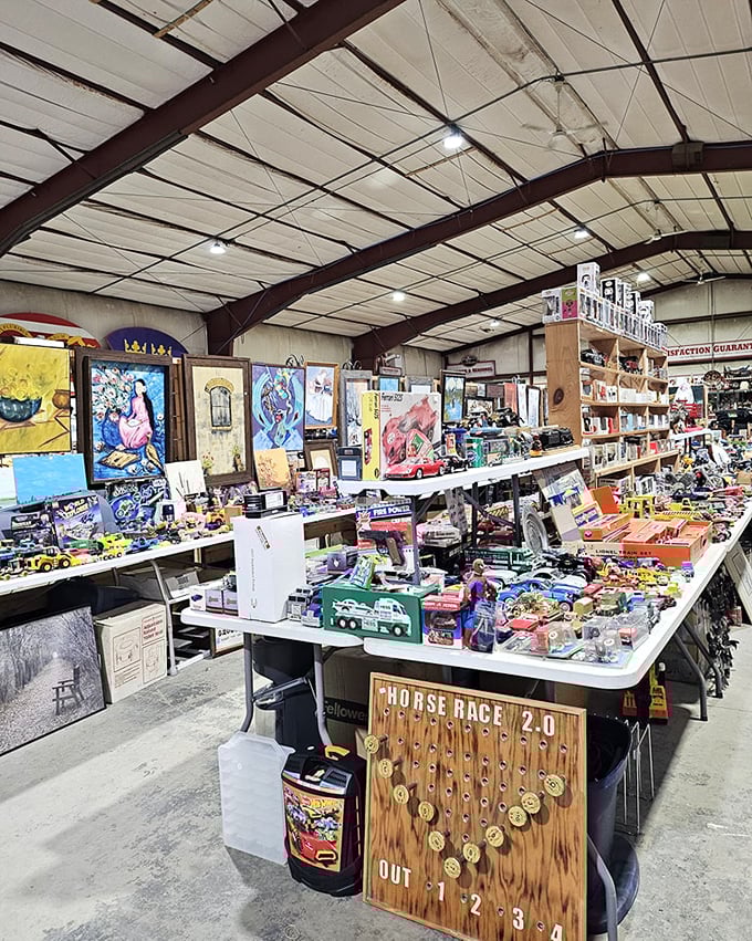 Toy town, population: endless! It's like Santa's workshop had a yard sale, and we're all invited to relive our childhood.