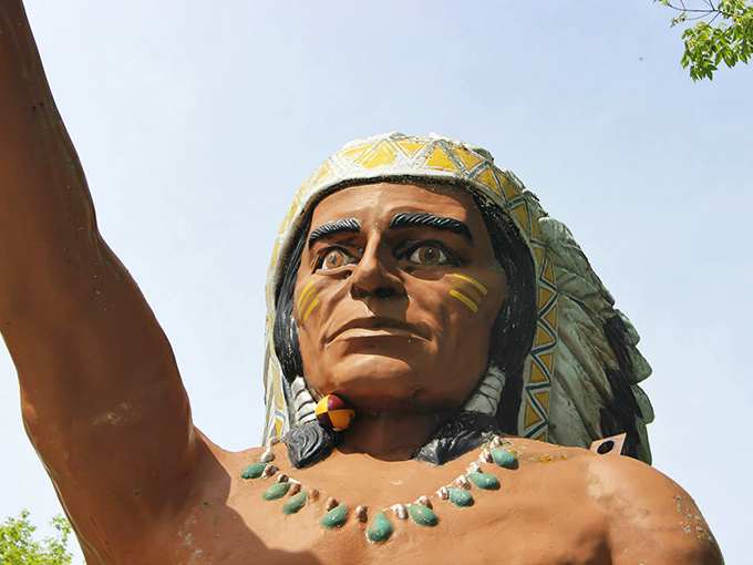 Eyes on the horizon, wisdom in his gaze. Chief Wenonga's face tells a thousand stories &ndash; and probably a few dad jokes.