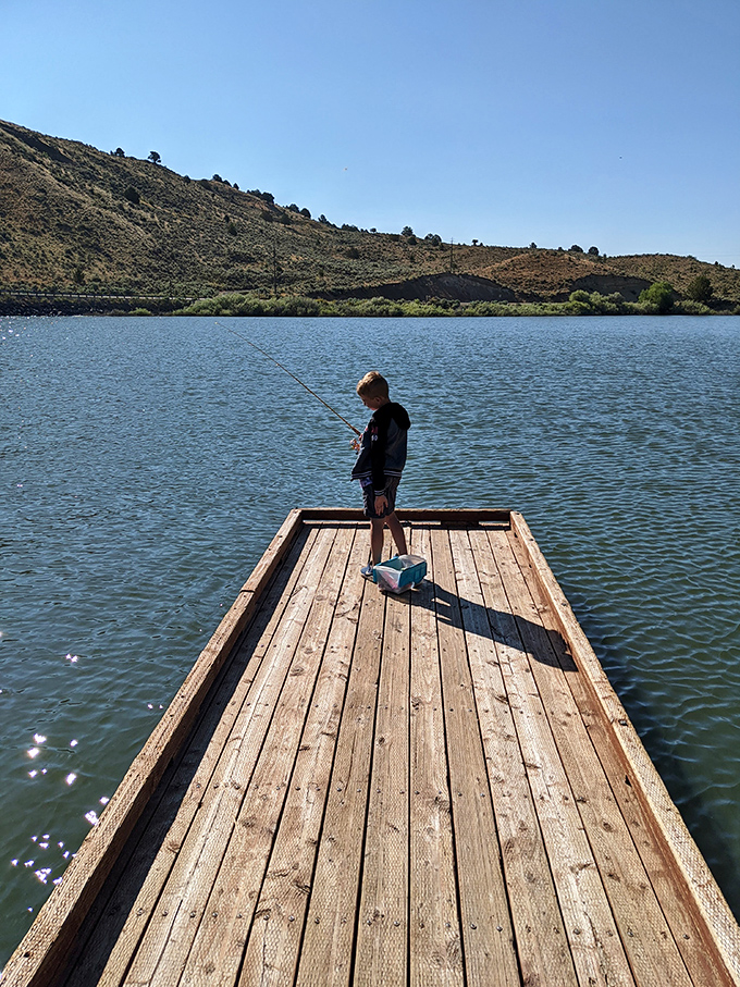 The fish are so eager here, they practically jump onto your hook. Talk about fast food!