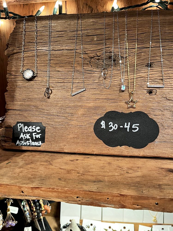 Glitter and gleam! These delicate necklaces dangle like stars, each one a potential conversation starter or memory maker.