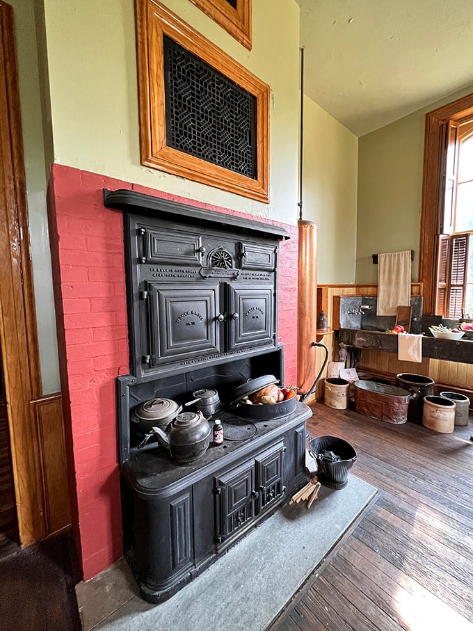 Holy hot cakes, Batman! This kitchen stove could cook up a feast fit for a Victorian army - or at least a very hungry book club.