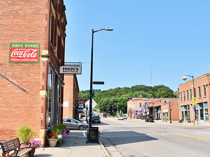 Main Street, USA? Nope, just another day in Henderson. Where every stroll feels like you're on a Hollywood set, minus the cameras.