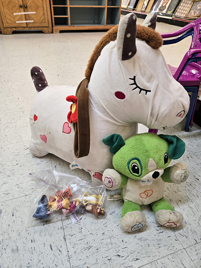 Toy Story, thrift edition! These pre-loved plushies are ready for their next big adventure. Who's writing their sequel?