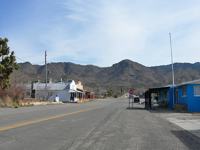 Chloride's weathered buildings stand defiant against time, like stubborn old-timers refusing to leave the poker table.