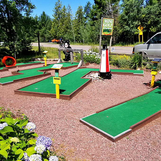 Into the Woods Mini Golf: Where Thoreau meets Tiger Woods for a nature-loving putt-putt adventure.