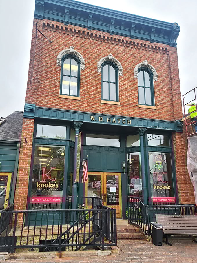 Knoke's Chocolates: Where history and confectionery collide. This vintage facade houses some seriously modern delights.