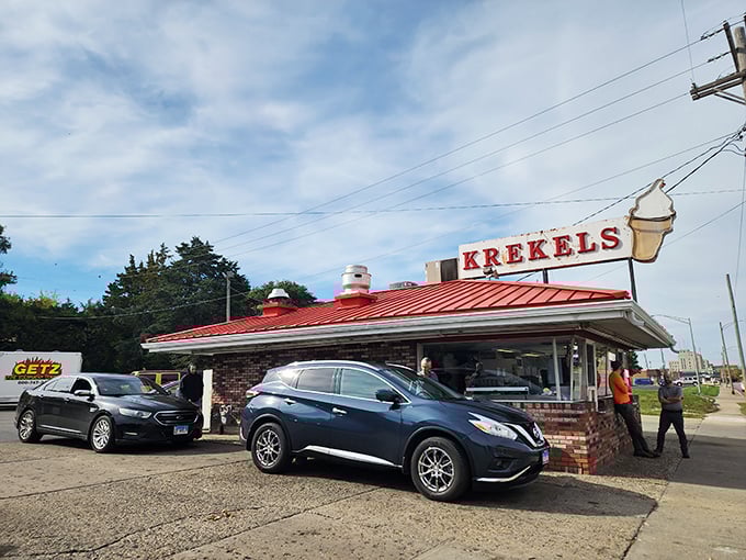 Krekel's Custard: Where burgers meet frozen bliss. It's like a 1950s malt shop fell into a wormhole and landed in your neighborhood.