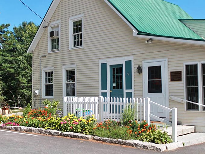Nine Lives Thrift Shop: Where every purchase has nine lives of its own. This charming yellow building is the cat's meow of Fryeburg thrifting.