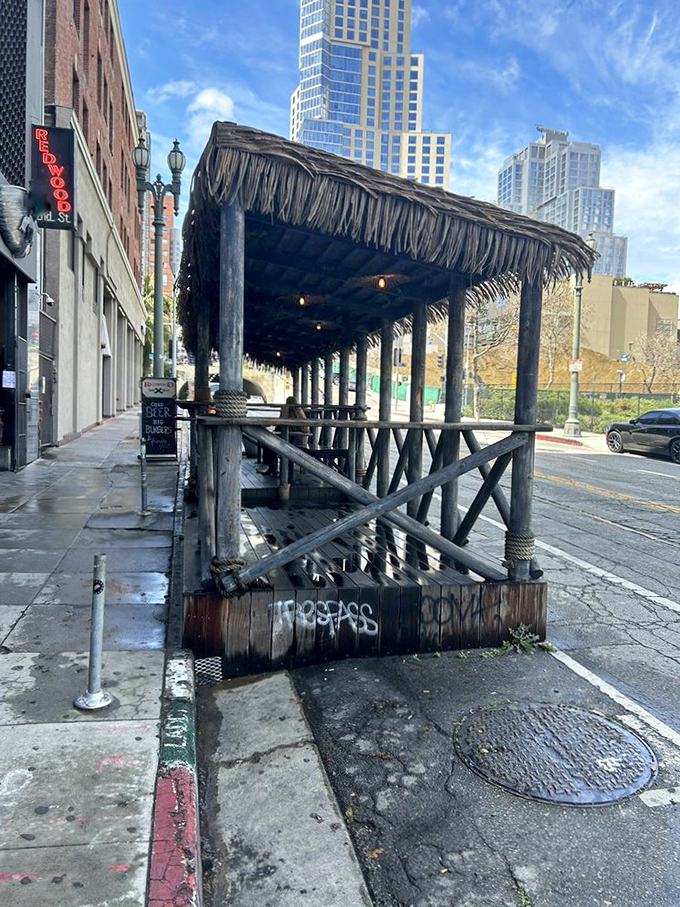 Avast, ye downtown dwellers! The Redwood Bar & Grill is your urban pirate cove, complete with grog and grub fit for a captain.