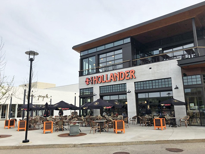 European flair meets Midwest hospitality at Cafe Hollander. It's like your living room, if your living room had 30 beer taps.