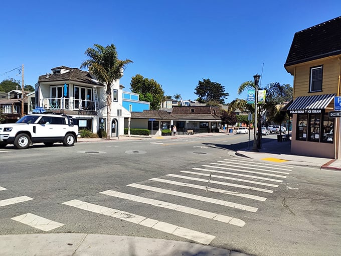 Beach town or life-sized box of crayons? In Capitola, you don't have to choose. Sunglasses recommended &ndash; for the views and the houses!