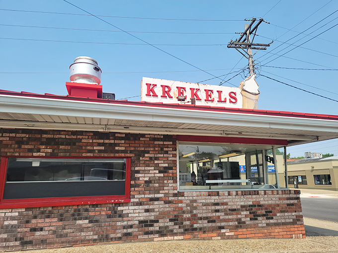 That little red roof promises big flavors. Krekel's Custard is where summer memories are made, one scoop at a time.