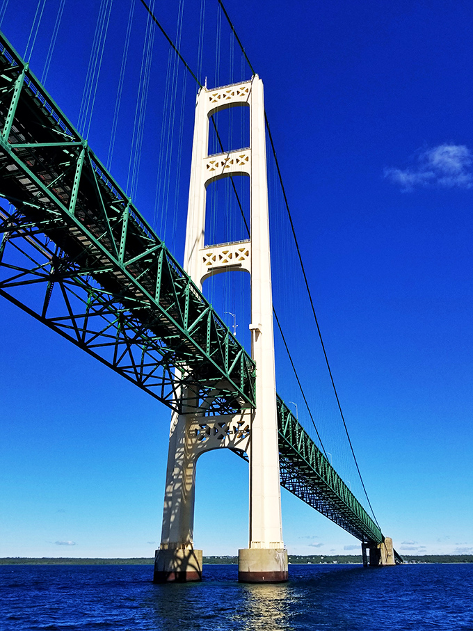 Spanning waters and imaginations alike. The Mackinac Bridge offers views so stunning, you'll feel like you're in your own epic road trip movie.