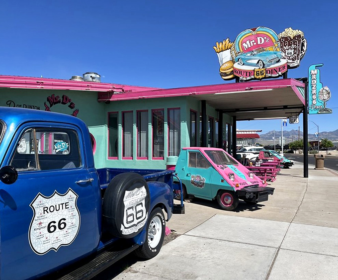 At Mr. D'z, the milkshakes are thicker than a phone book and the Route 66 nostalgia is as rich as the desserts.