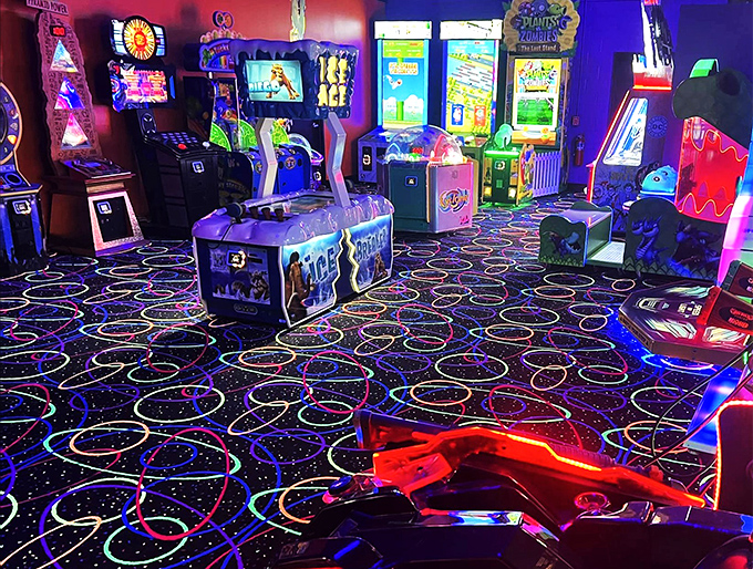 Game on at Nowhere! This entertainment center is a digital playground where joysticks rule and high scores are the ultimate currency.