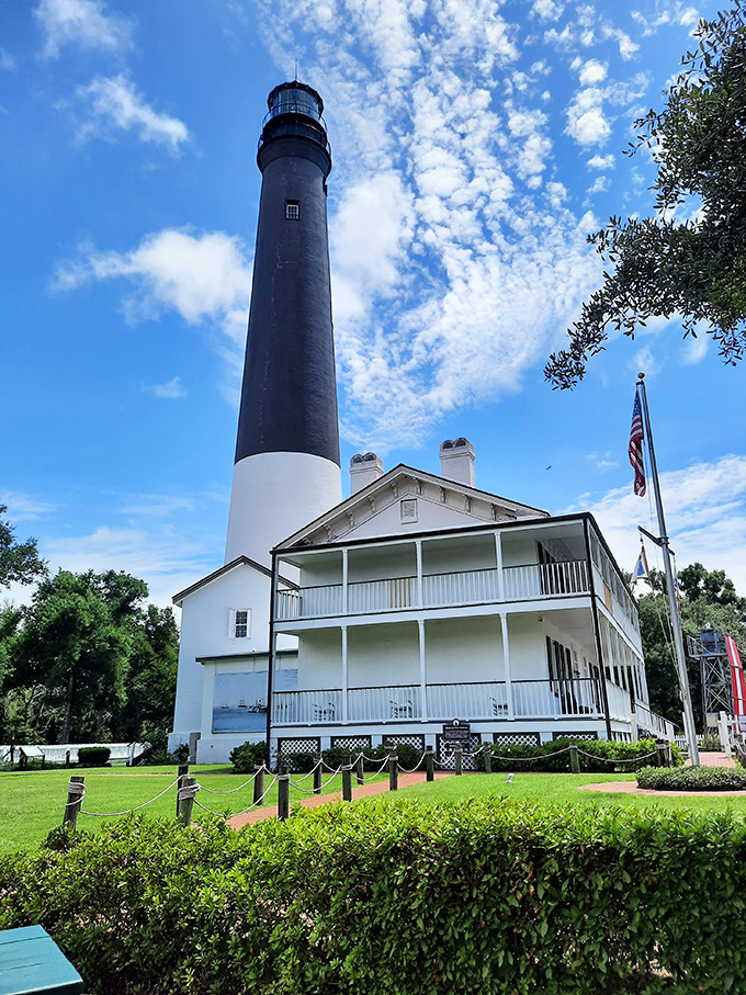 Stairway to heaven... or just the top? This towering beauty offers breathtaking views and possibly a few breathless encounters of the spectral kind.