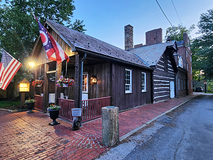 "Spread Eagle Tavern at dusk: Where the ghosts of gourmets past gather for one more heavenly bite. Paranormal activity never tasted so good!"