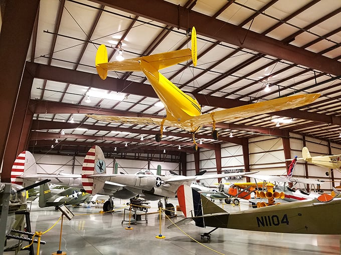 Step inside for a pristine collection that'll make you check the parking lot for a DeLorean. Great Scott, these planes look brand new!