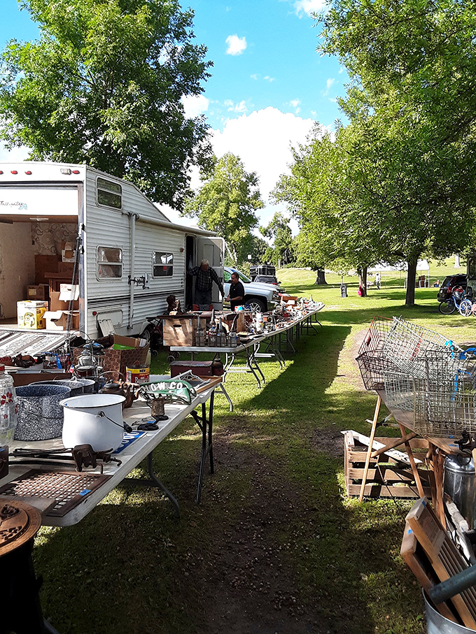 Step right up to the "Dead End" of amazing finds! This quirky corner is where road signs meet rustic charm. Talk about a traffic-stopping display!