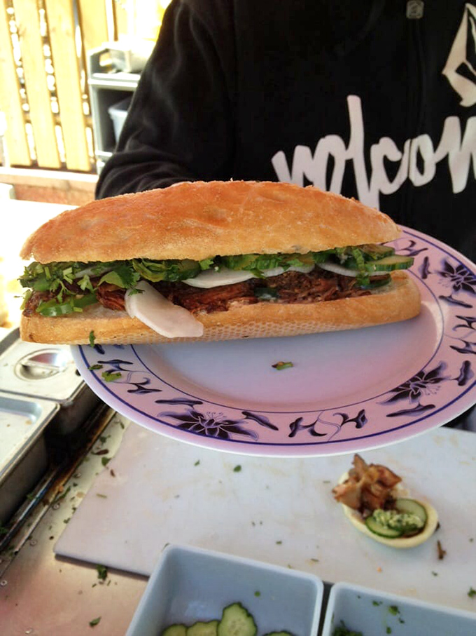 Banh mi so fly, it'll make your taste buds break into a happy dance. East meets Midwest in this sandwich sensation.