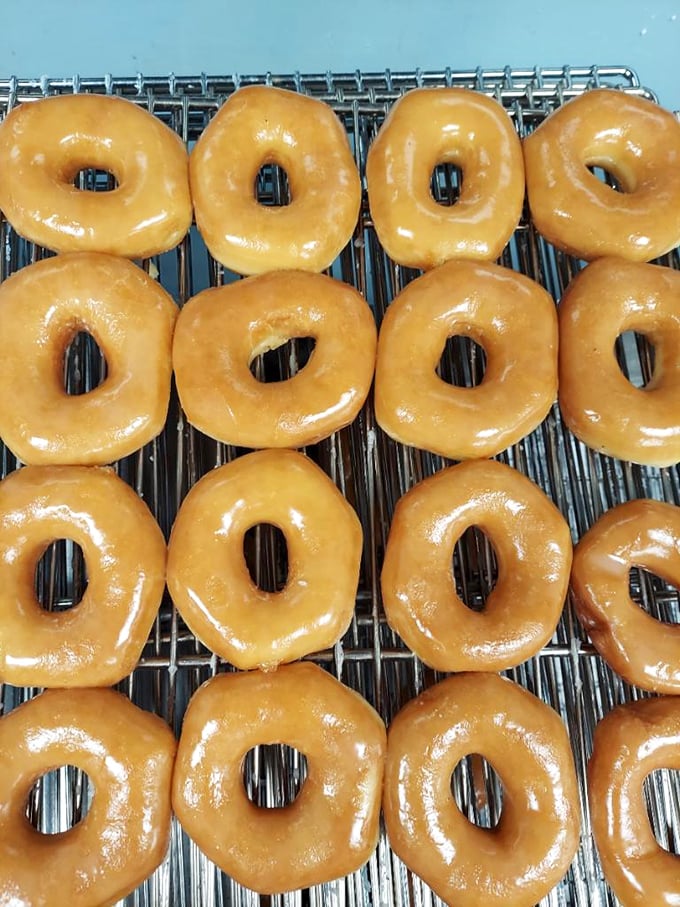 Freshly glazed and glistening, these donuts are ready for their close-up. Mr. DeMille, I'm ready for my dunk... in coffee!