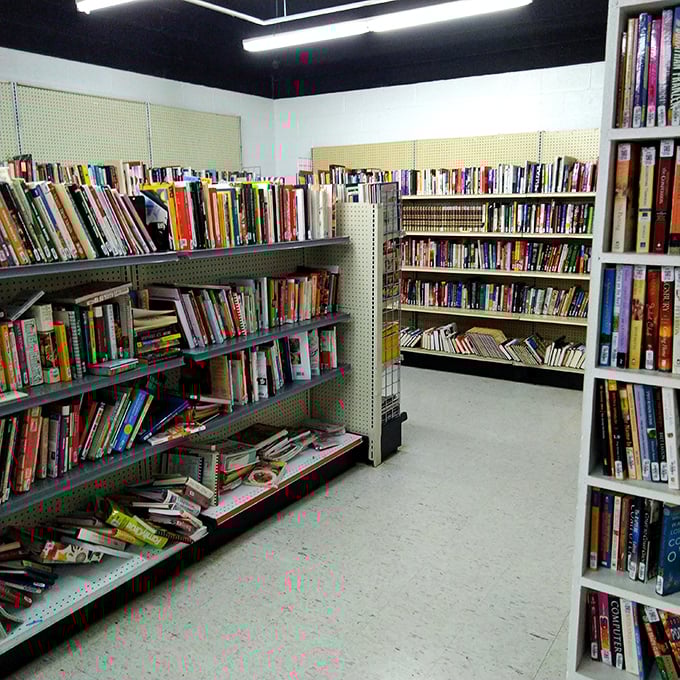 Bookworm's paradise! From dog-eared paperbacks to pristine hardcovers, it's a literary buffet for every taste.