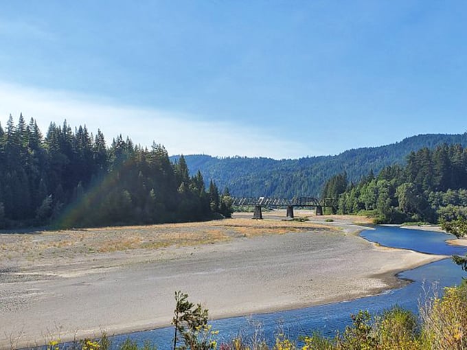 A bridge to serenity. This scenic crossing is like a portal to a world where deadlines and traffic jams don't exist.