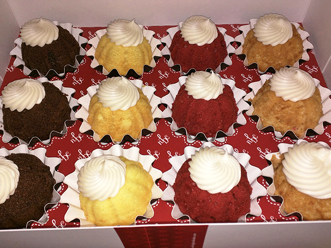 Bundtini bonanza! These bite-sized beauties are like a flavor roulette – every pick's a winner.