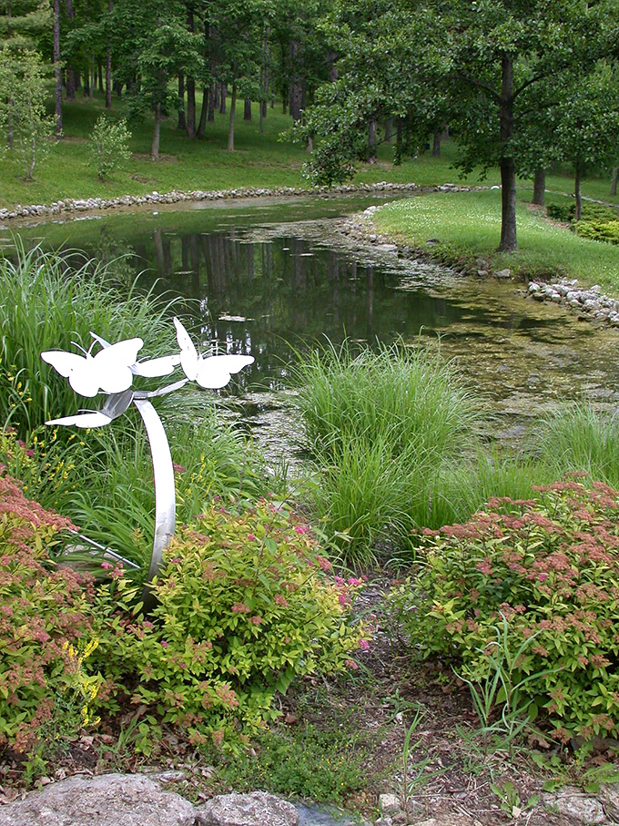 "Butterfly effect in action!" These metal monarchs remind us that even small changes can create beautiful ripples.