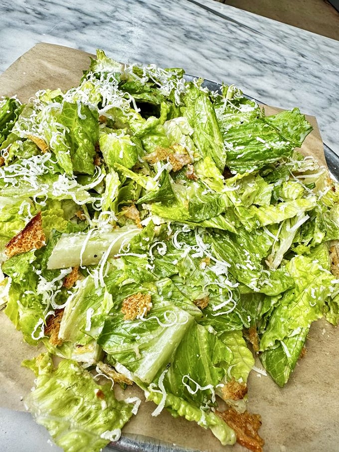 Caesar salad, but make it fabulous! This leafy delight is proof that you can make friends with salad after all.