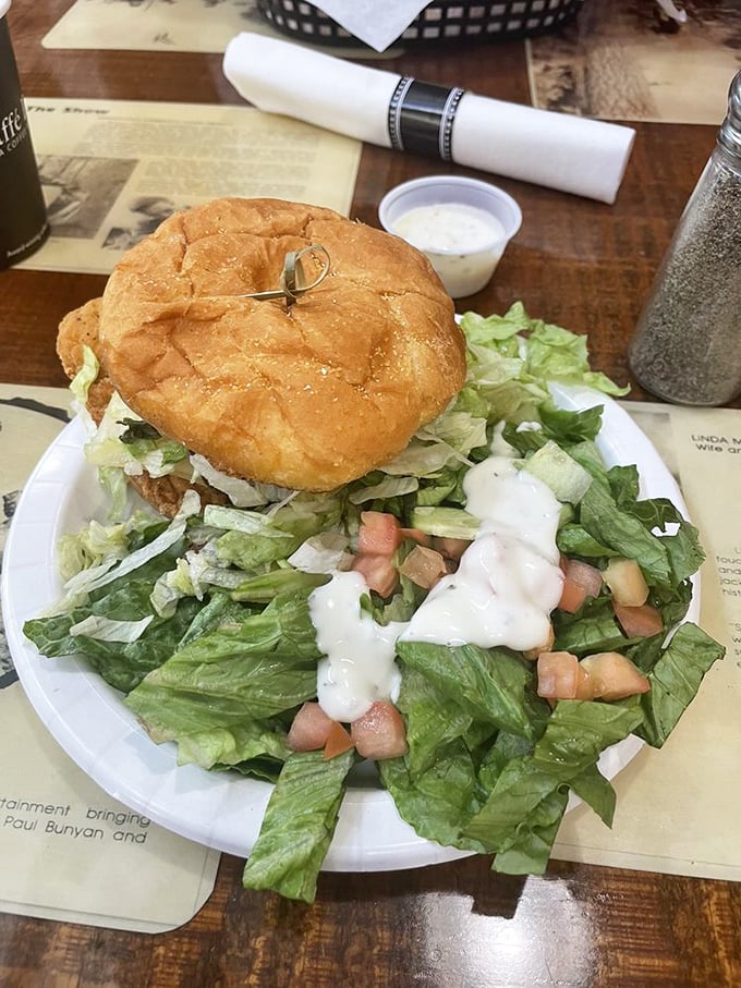 Who said healthy can't be heavenly? This chicken sandwich and salad combo is like yoga for your taste buds - refreshing and satisfying.