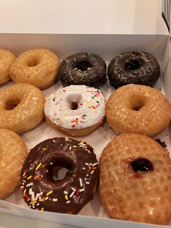 A dozen reasons to smile! This box of assorted donuts is the ultimate mood lifter &ndash; no prescription required.