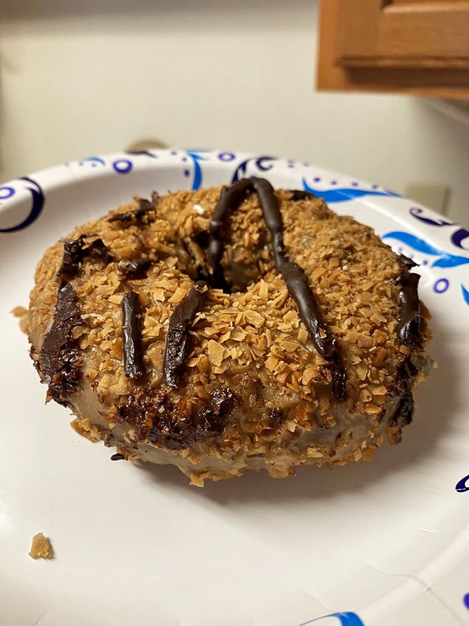 Gluten-free and fabulous! This triple C donut proves that dietary restrictions don't mean saying goodbye to indulgence. Take that, gluten!