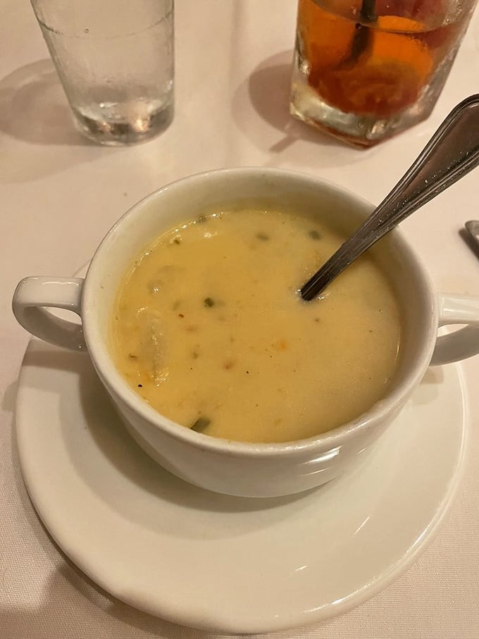 This isn't just soup; it's a warm, creamy hug in a bowl. Comfort food that whispers, "Everything's gonna be alright."